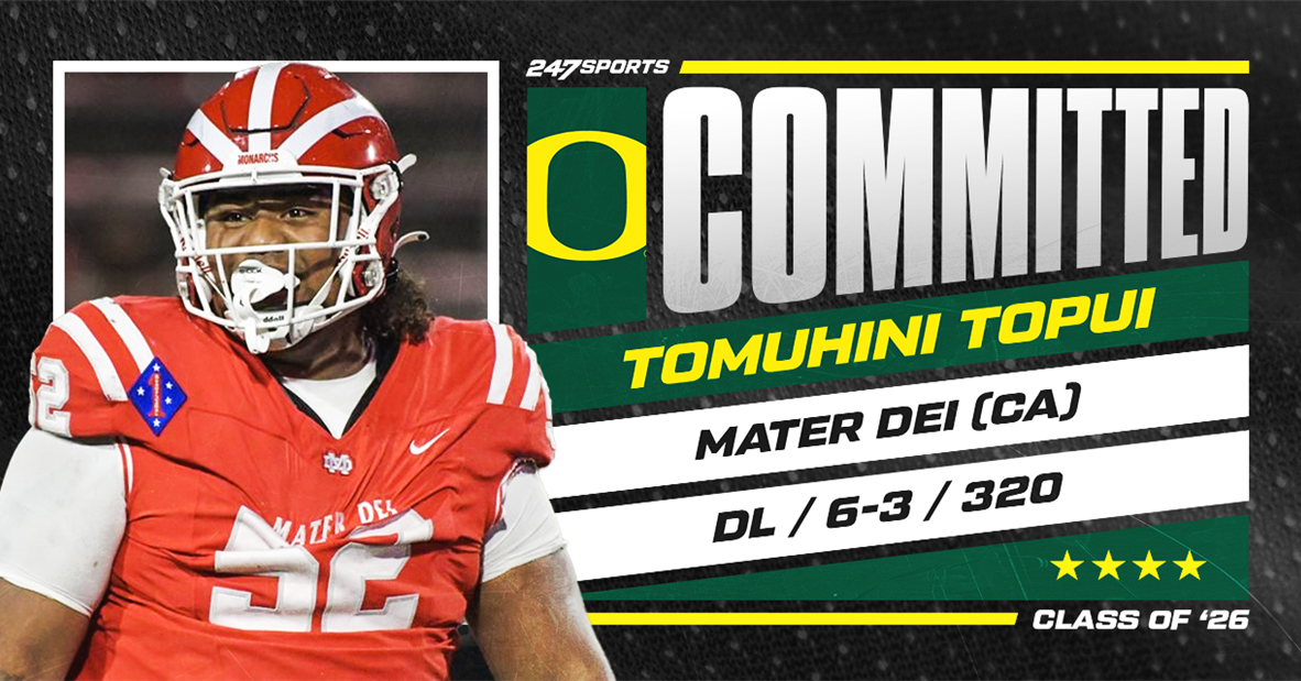 Elite defensive lineman Tomuhini Topui commits to Oregon