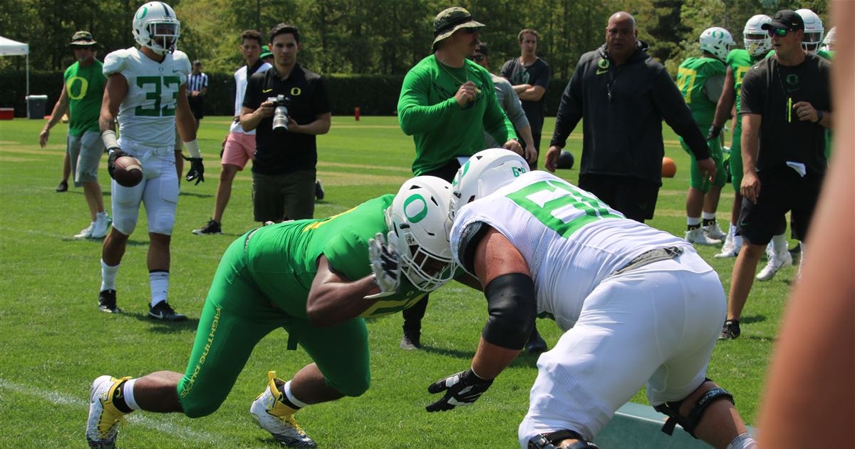 Oregon's practice in Portland a preview of road games ahead