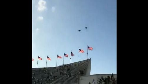 WATCH: Two Aggie pilots in first Kyle Field flyover of 2020