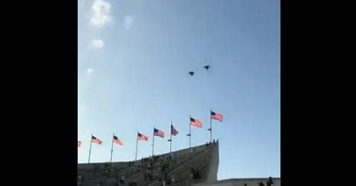 WATCH: Two Aggie pilots in first Kyle Field flyover of 2020