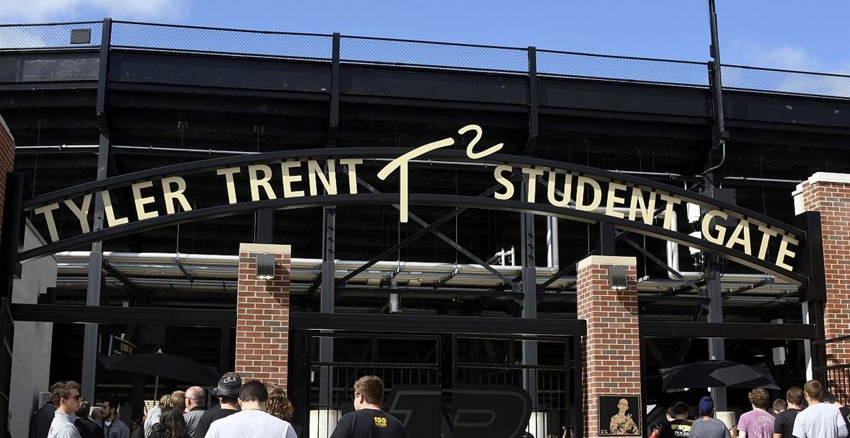 Purdue dedicates Tyler Trent Student Gate at home opener