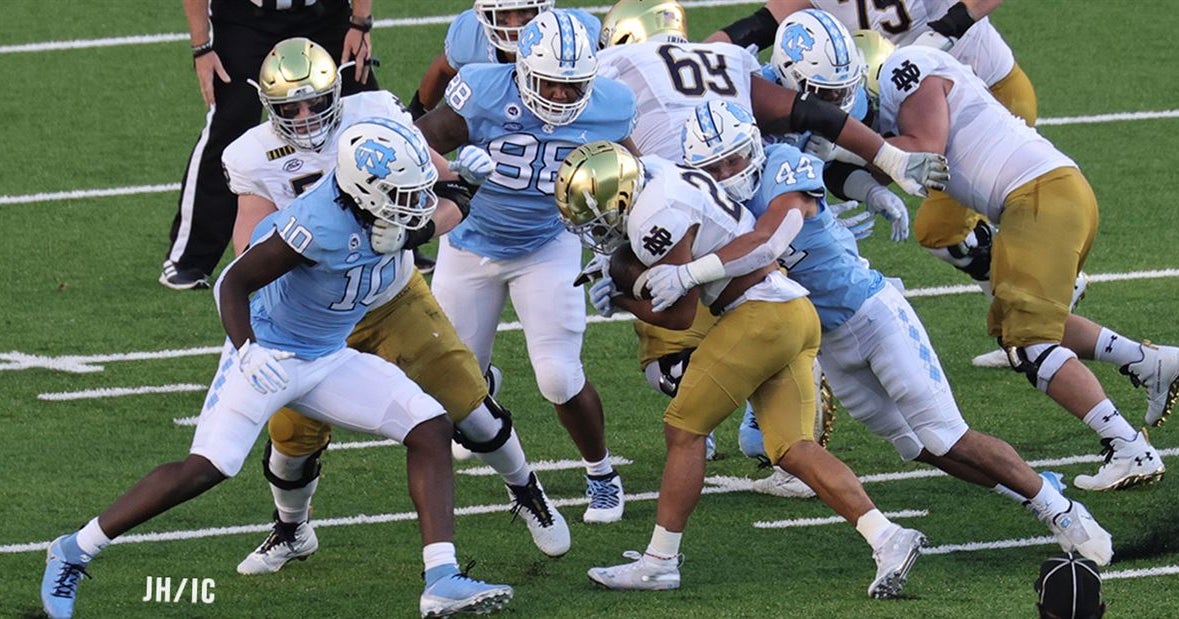 UNC Snap Counts vs. Notre Dame