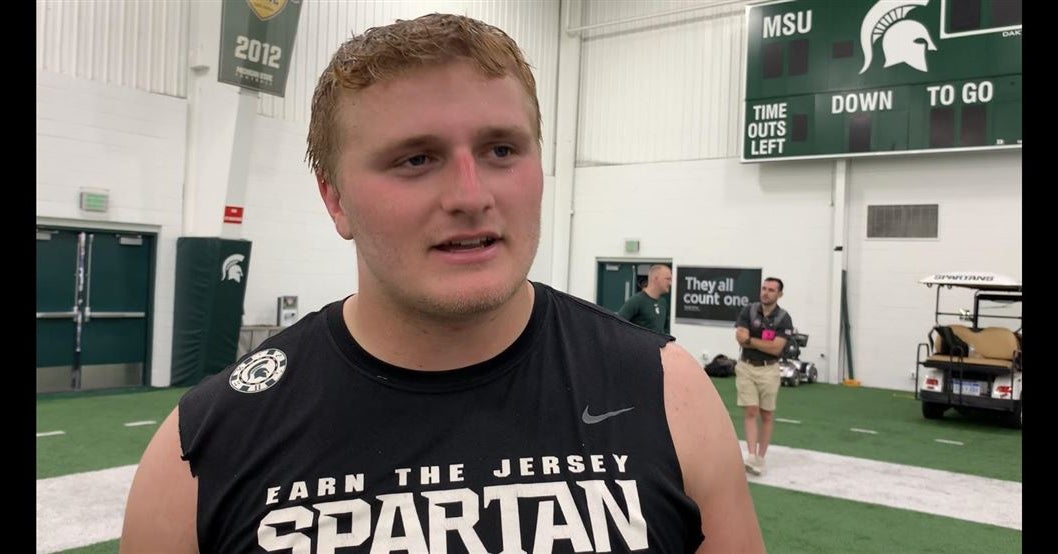 Jacob Slade working to earn a spot in MSU's DT rotation