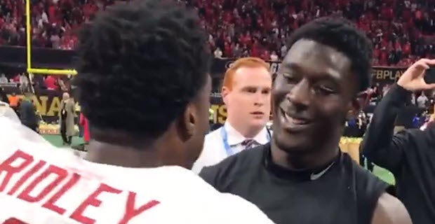 WATCH: Ridley brothers exchange jerseys after title game