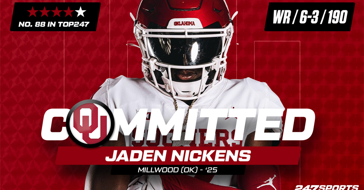 OU lands commitment from 2025 top-100 receiver Jaden Nickens