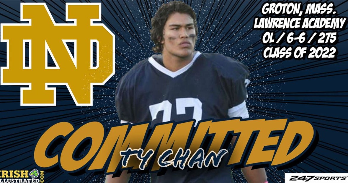 BREAKING: Four-Star OL Ty Chan Commits to Notre Dame