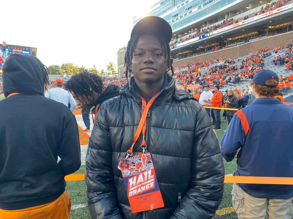2025 DB Andre Lovett checks out Illini: 'They're heavily recruiting me'