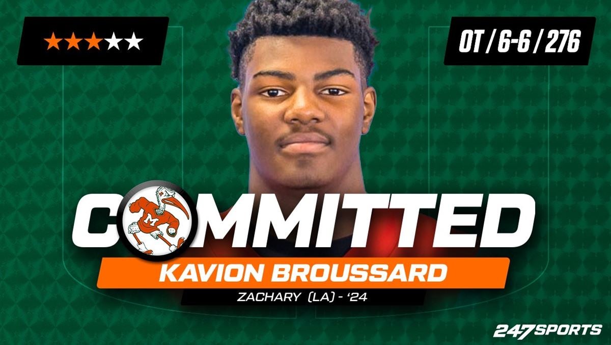 Louisiana OT Kavion Broussard announces his commitment to Miami