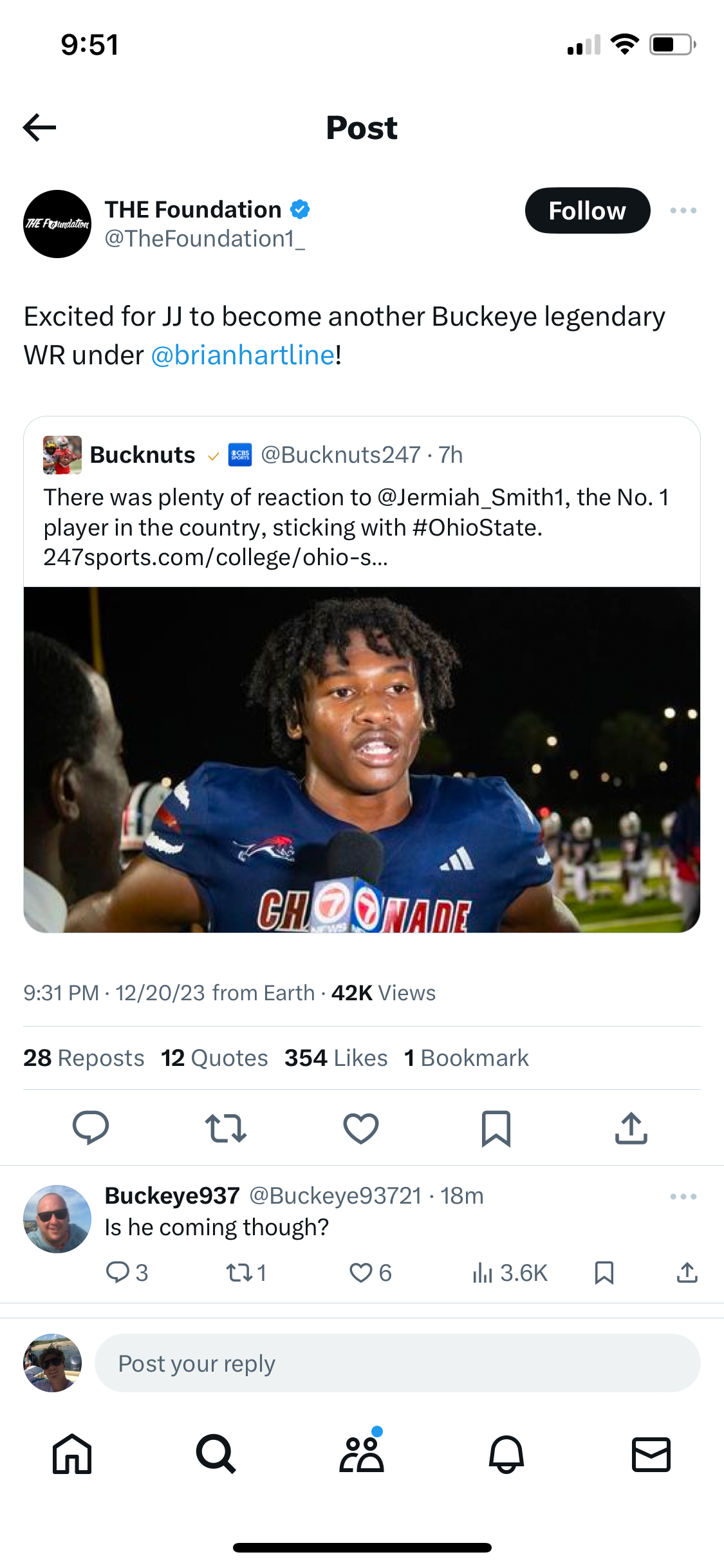 On Jeremiah Smith...