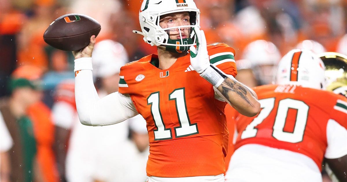 Carson Beck's 2 TDs, Carter Davis' late FG leads No. 10 Miami past No ...