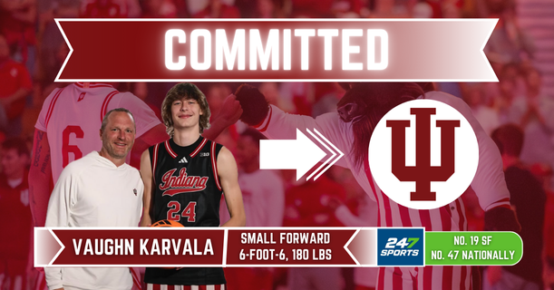 National top-50 class of 2026 prospect Vaughn Karvala commits to Indiana
