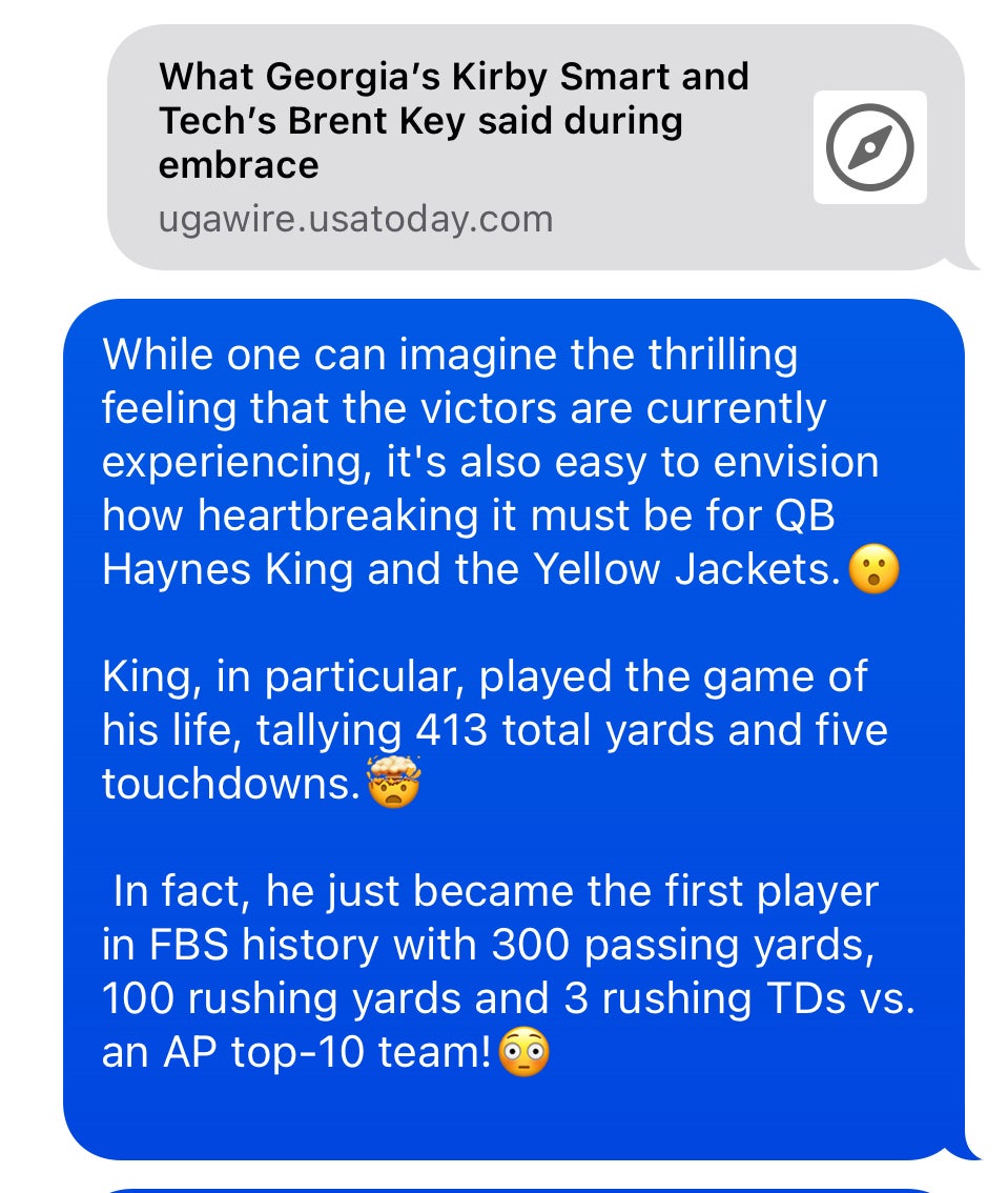 What is Haynes King doing?