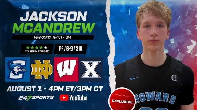 Jackson McAndrew set to announce Tuesday on the 247Sports Channel