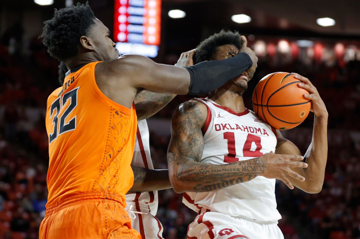 Oklahoma closes out rival Oklahoma State, escapes chippy 1st round of Bedlam with 66-62 win