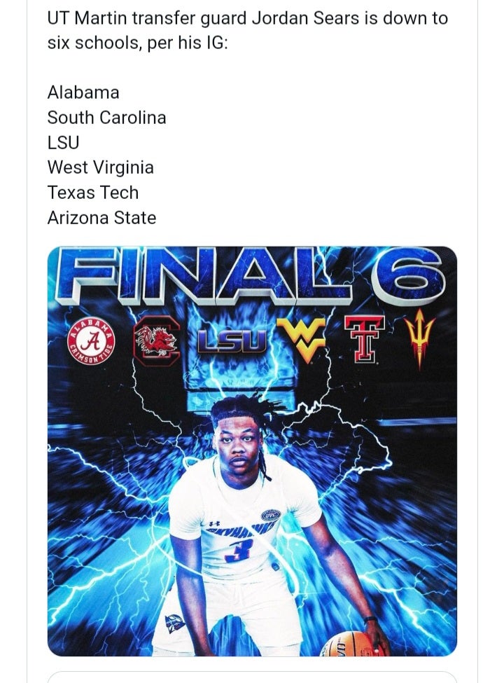 Jordan Sears transfer portal