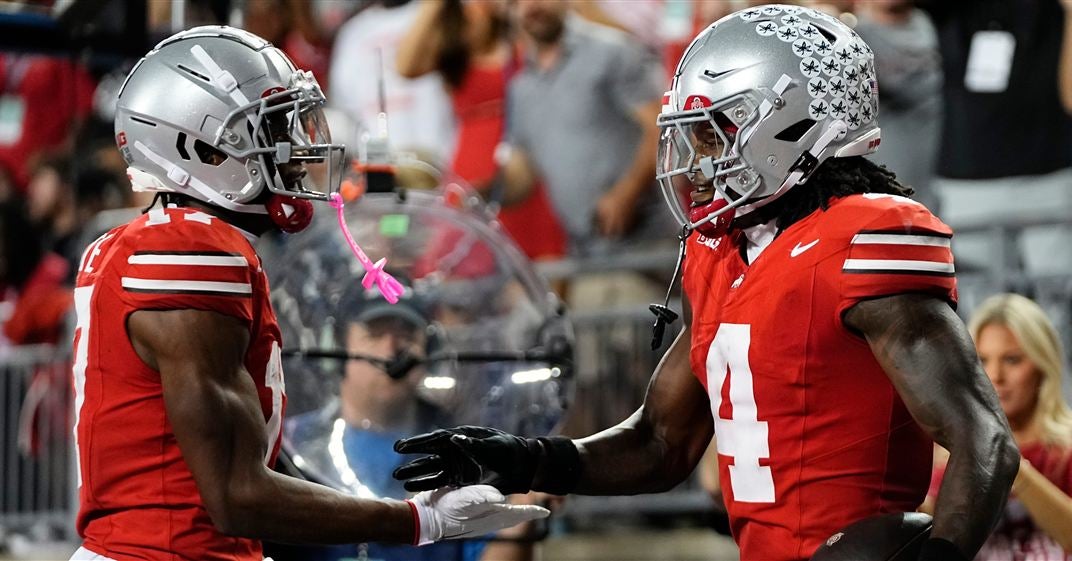 Ohio State's star wide receivers sidelined for Rutgers game ...