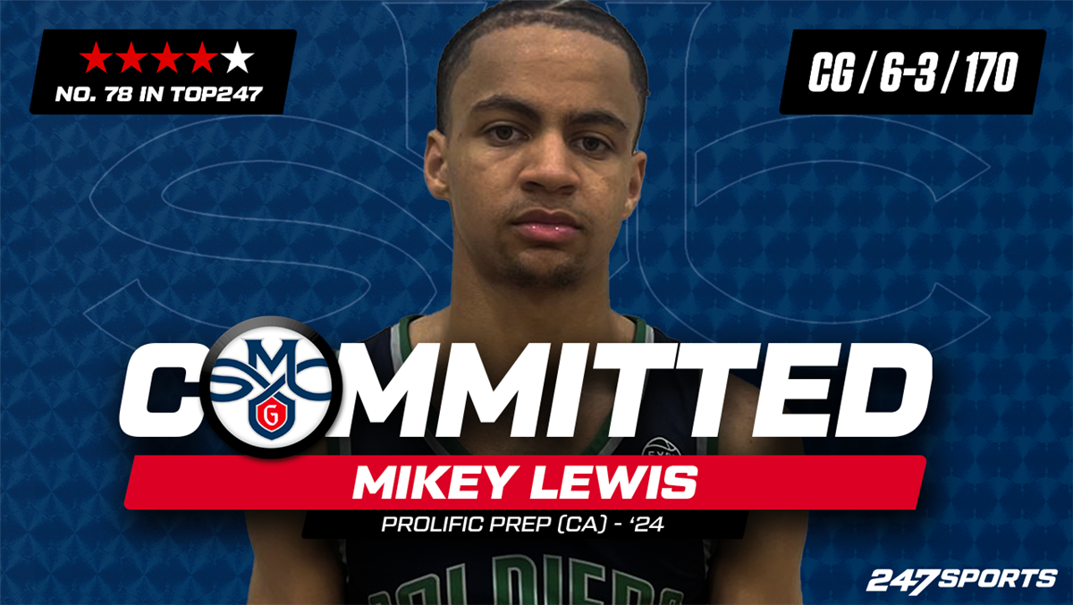 Mikey Lewis, the No. 78 overall recruit in 2024, has committed to Saint ...