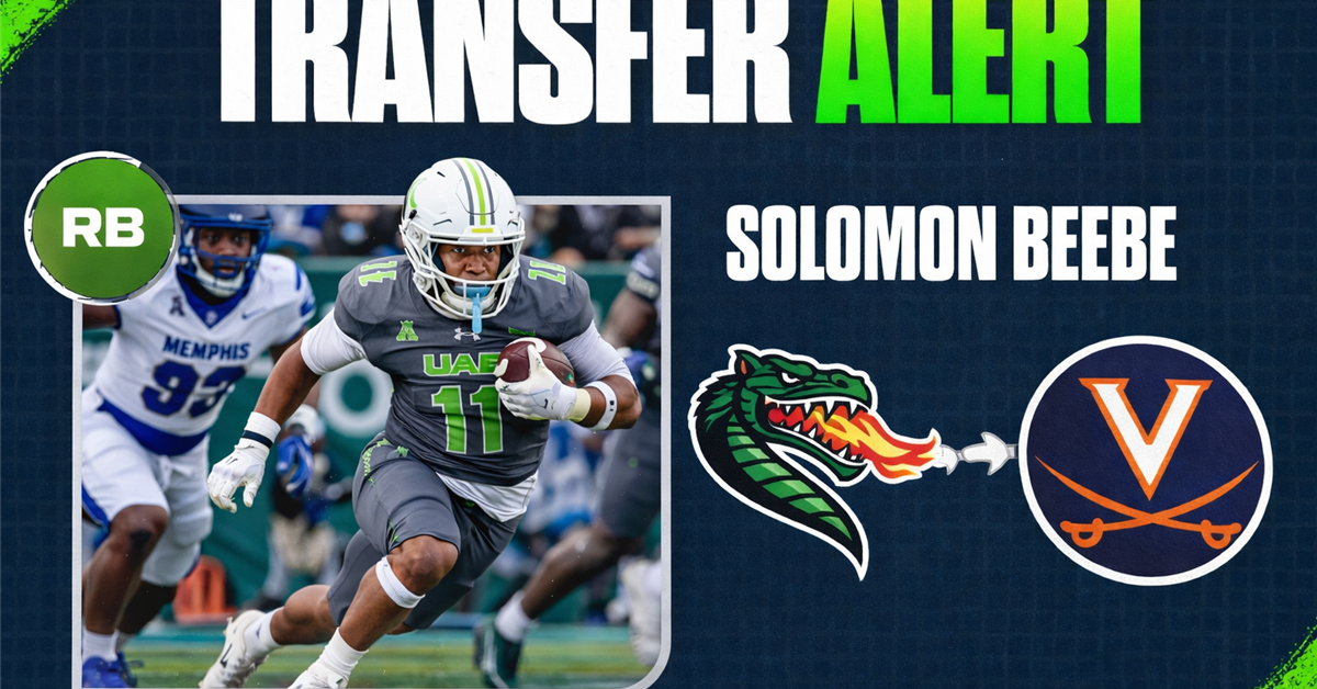 UAB RB Solomon Beebe commits to Virginia