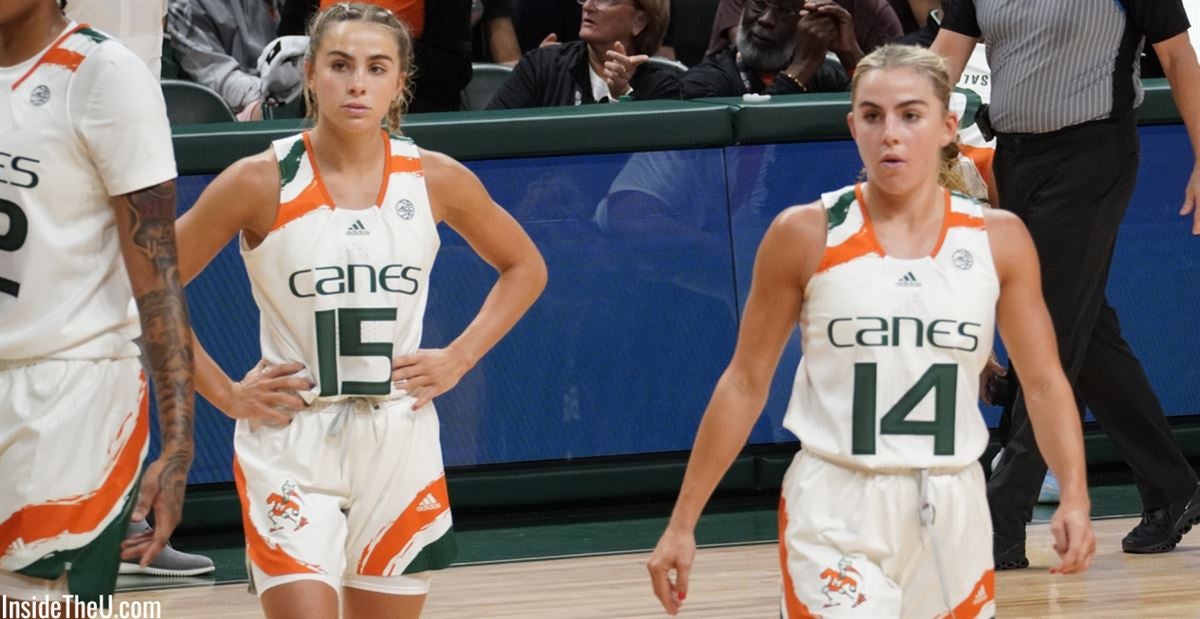 VIDEO: Haley Cavinder and Hanna Cavinder first game at Miami
