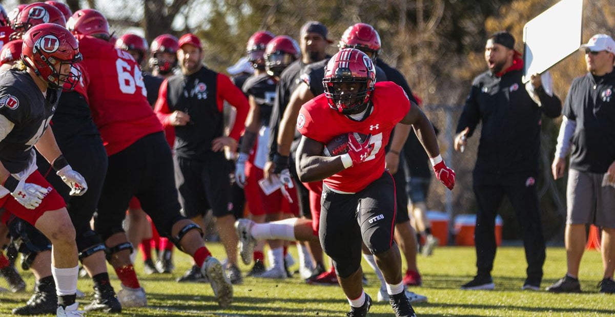 Utah running backs in a heated competition to earn their reps