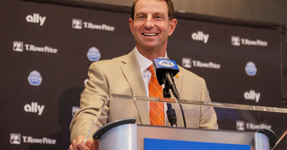 Everything Dabo Swinney said on Friday in Charlotte ahead of the ACC ...