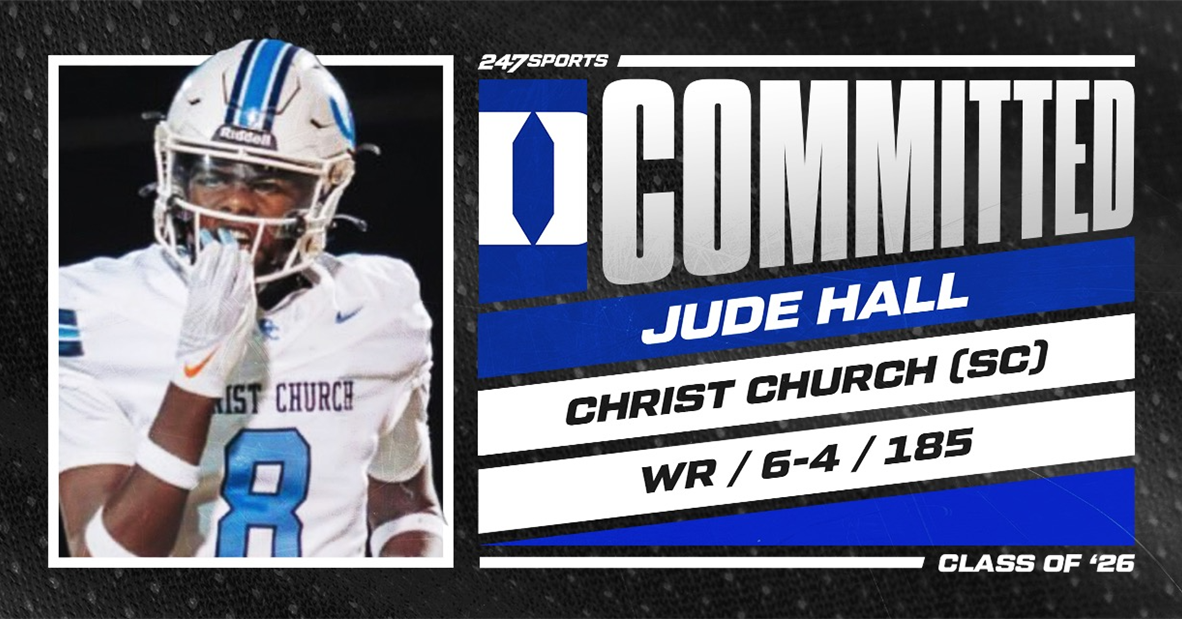Duke lands commitment from 2026 WR Jude Hall