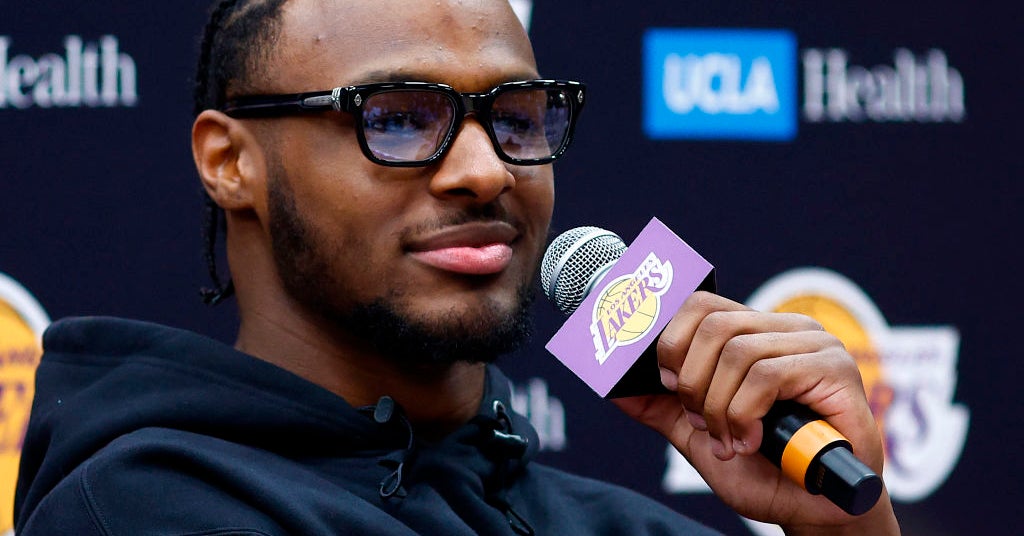 Bronny James downplays pre-draft emphasis on playing with LeBron James ...