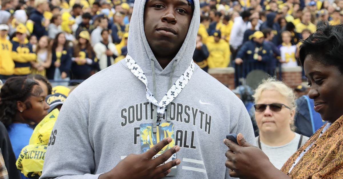 Newest Michigan OL commit Nathan Efobi talks decision, the Sherrone ...