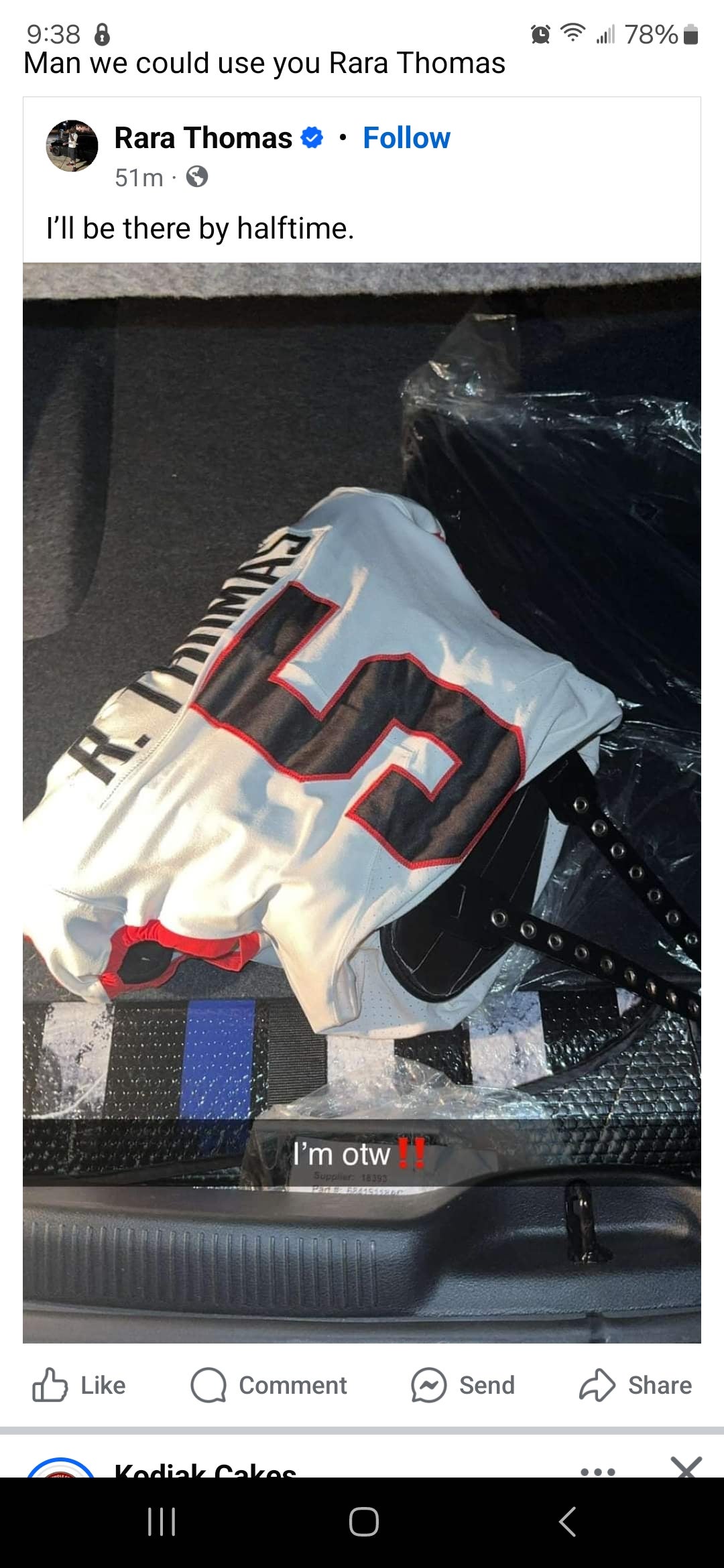 Rara Thomas Facebook post