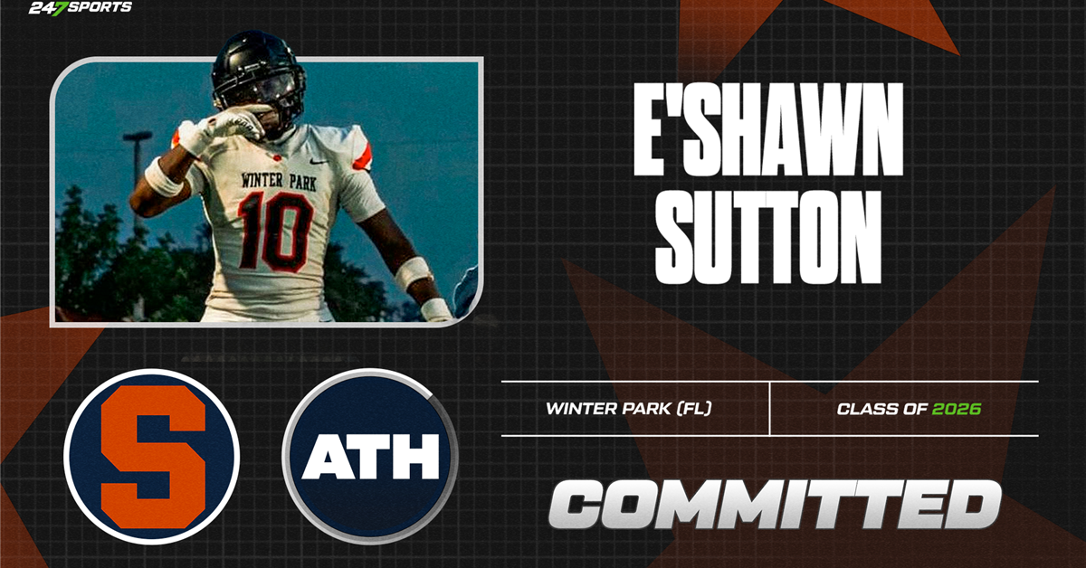 E'Shawn Sutton commits to Syracuse football, discusses decision