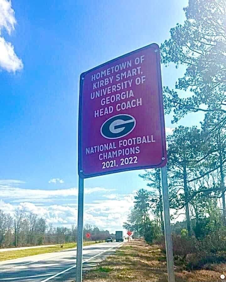 Sign coming into Bainbridge Ga updated