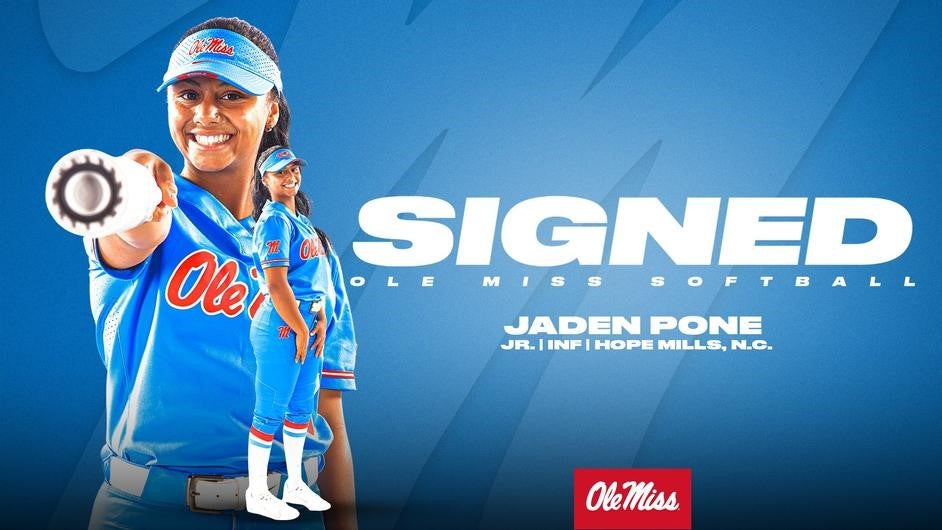 Big South softball player of the year Jaden Pone is officially an Ole ...