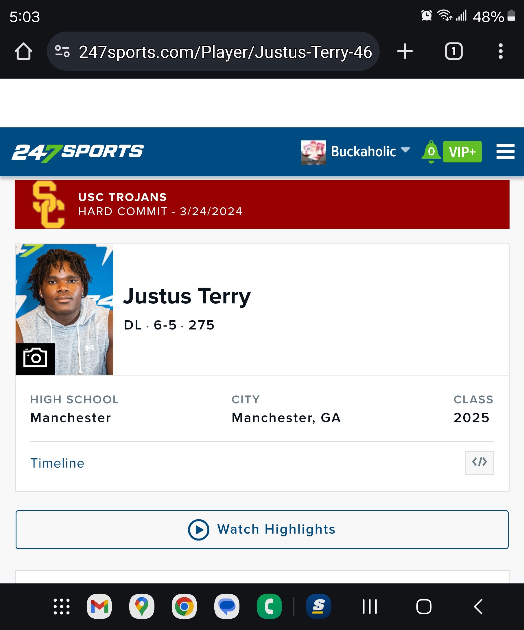 Justus Terry decommits from Georgia..