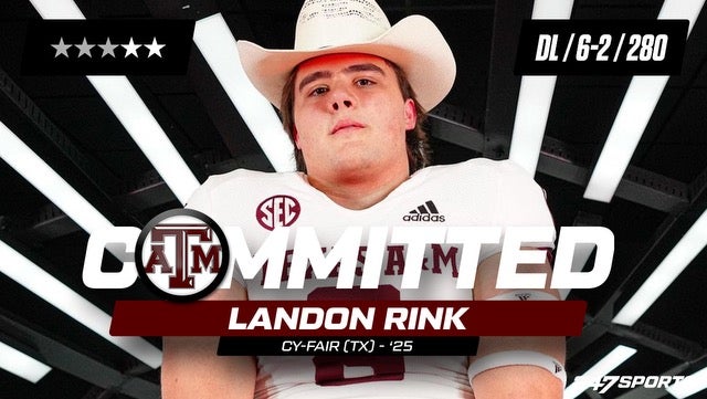 In-state DL Landon Rink commits to Texas A&M