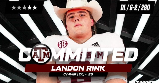 In-state DL Landon Rink commits to Texas A&M