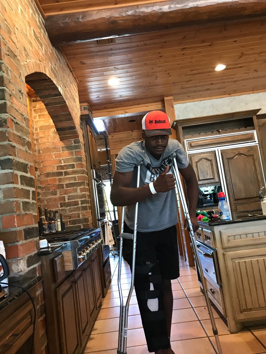 Langston Anderson tweet shows he was in accident