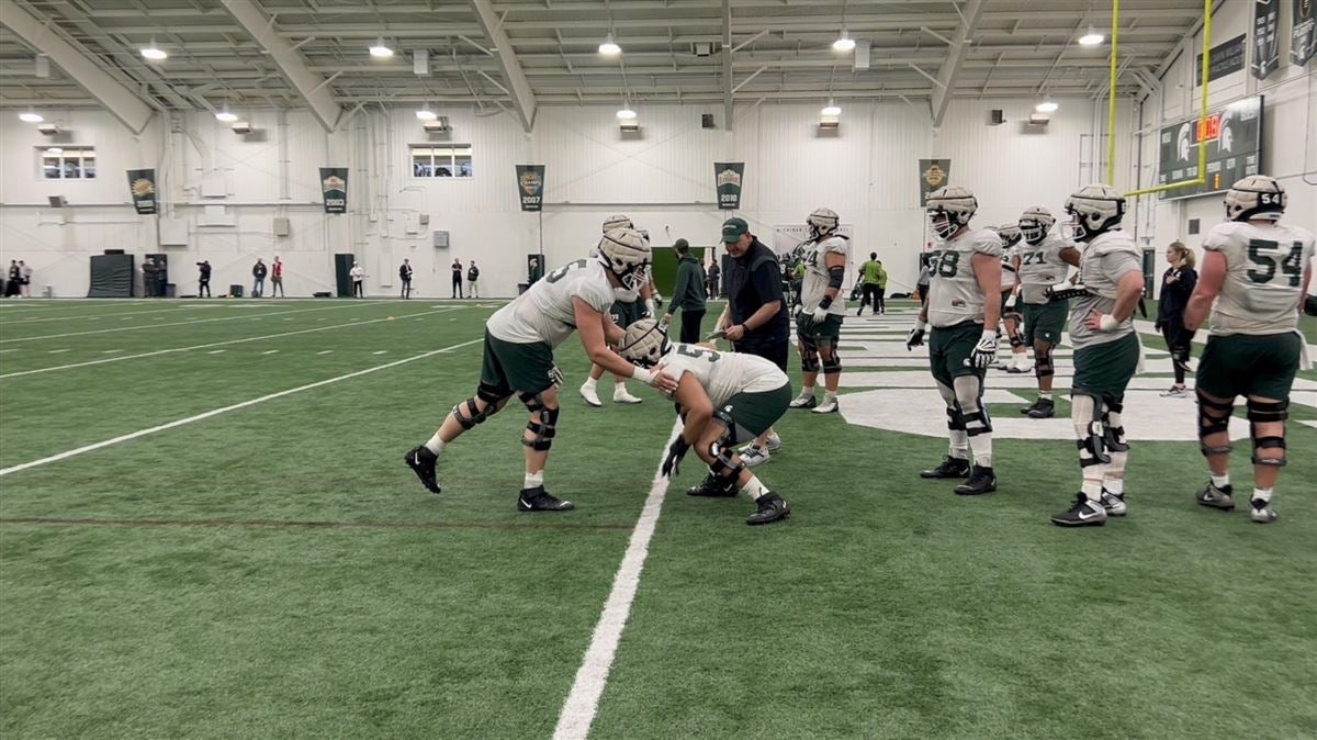 WATCH: Clips from Michigan State football spring practice No. 7