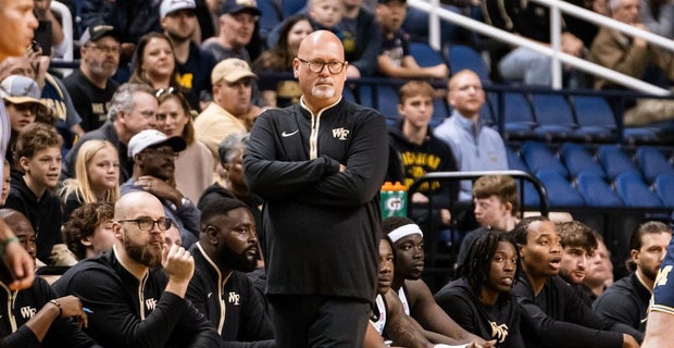 Wake Forest Basketball coach Steve Forbes post-Michigan press ...