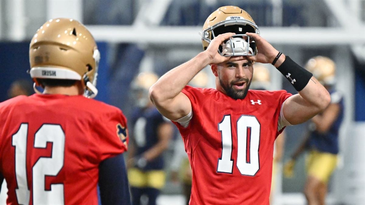 Notre Dame Football Practice Clips: First Look At Sam Hartman