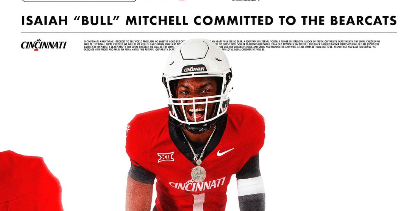 Three-star WR Isaiah Mitchell makes pledge to UC