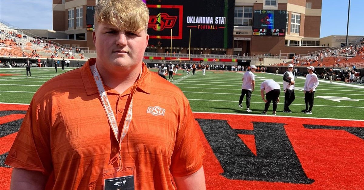 2024 offensive lineman Kobe Branham puts Oklahoma State in top five
