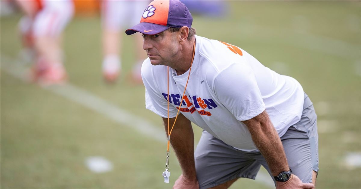 Dabo Swinney discusses first camp scrimmage Dabo Swinney discusses first camp scrimmage