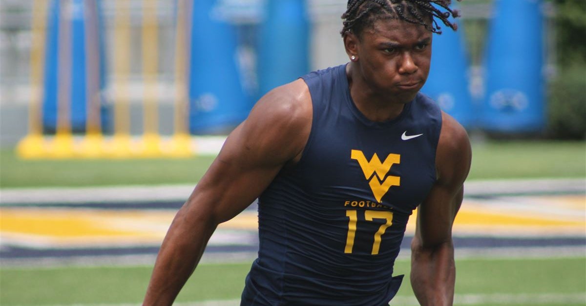 WATCH: WR Semaj Morgan shows his skills at WVU Football Camp