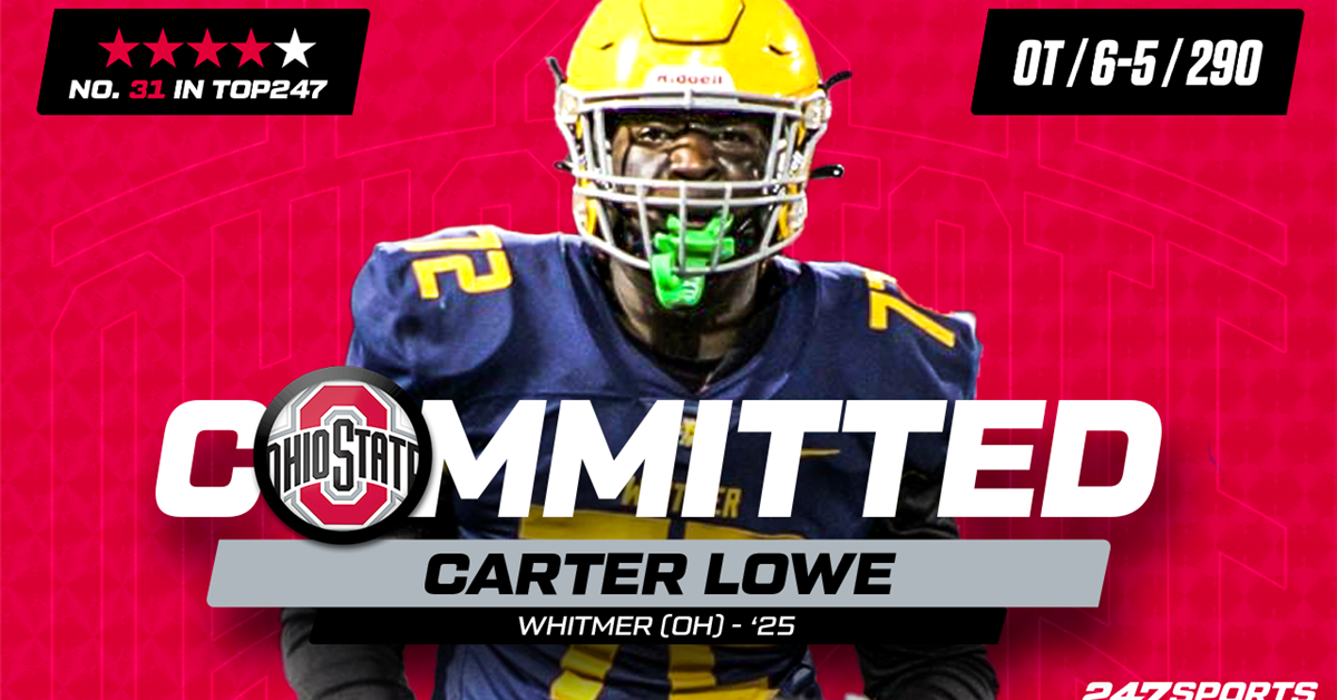 Elite O-tackle Carter Lowe commits to Ohio State