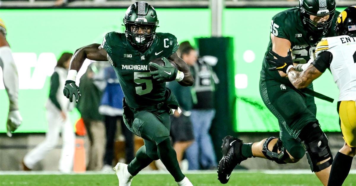 Michigan State RB Nate Carter declaring for NFL Draft