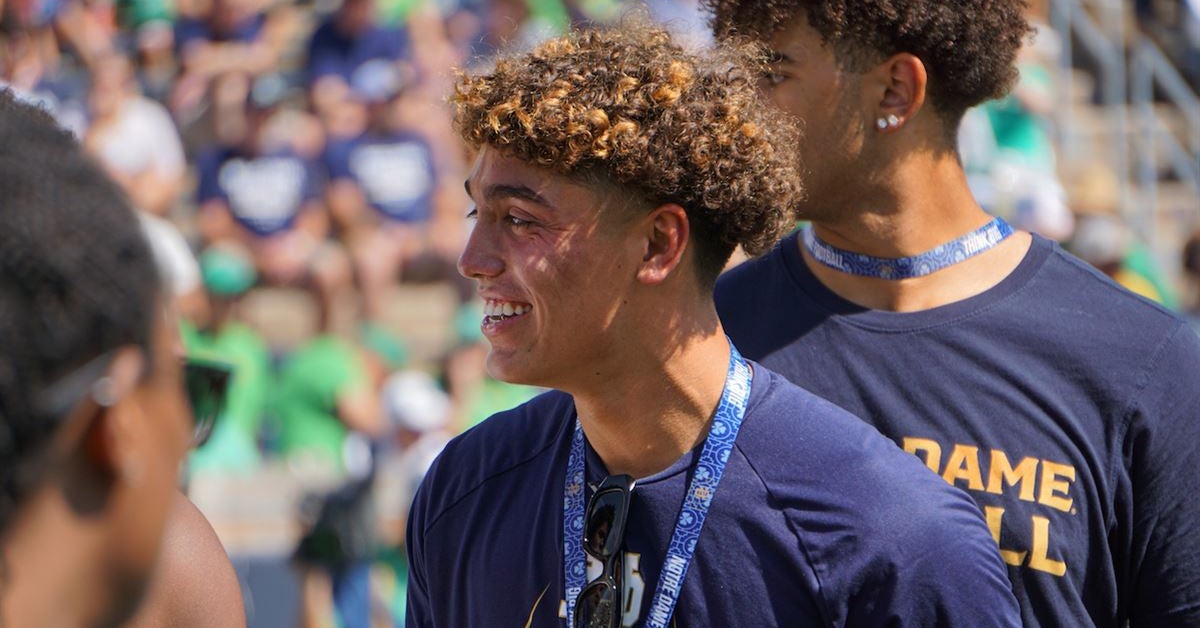 Notre Dame WR Commit Logan Saldate In-Depth on Trip to South Bend