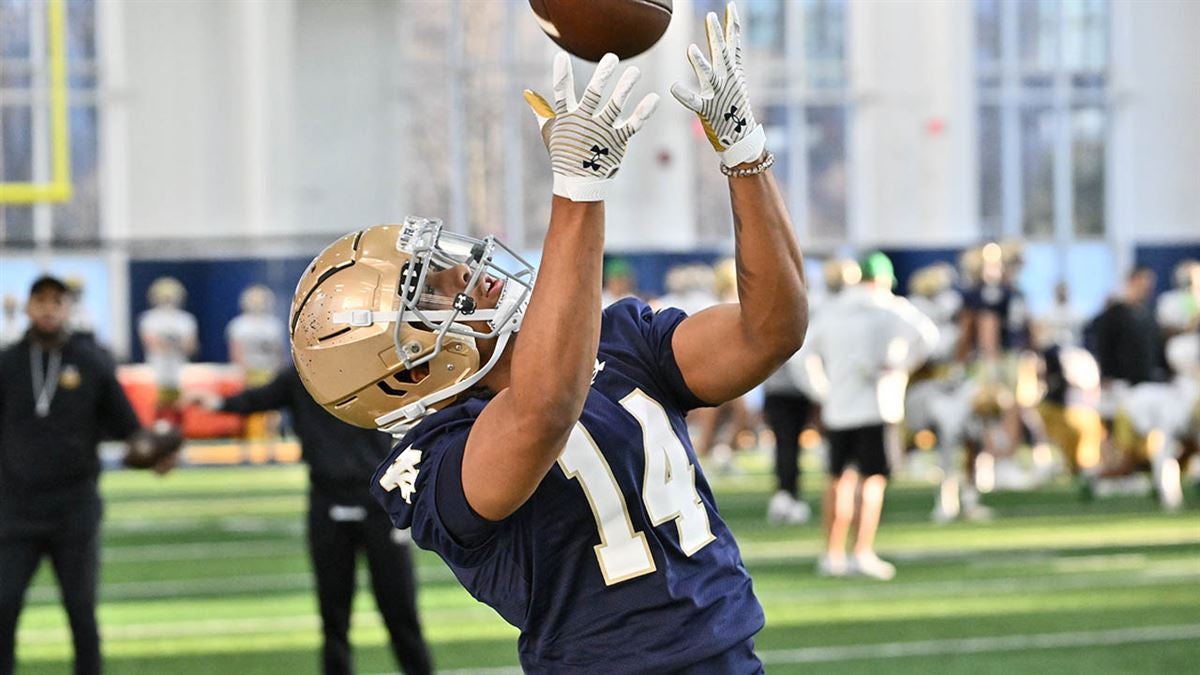 Watch: Wideout Micah Gilbert “Making Plays” in Notre Dame Spring ...