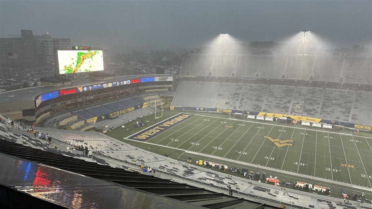Penn State season opener at West Virginia resumes after lightning delay ...
