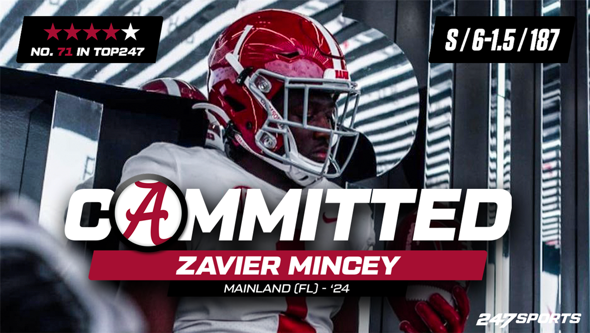 Four-star safety Zavier Mincey commits to and signs with Alabama