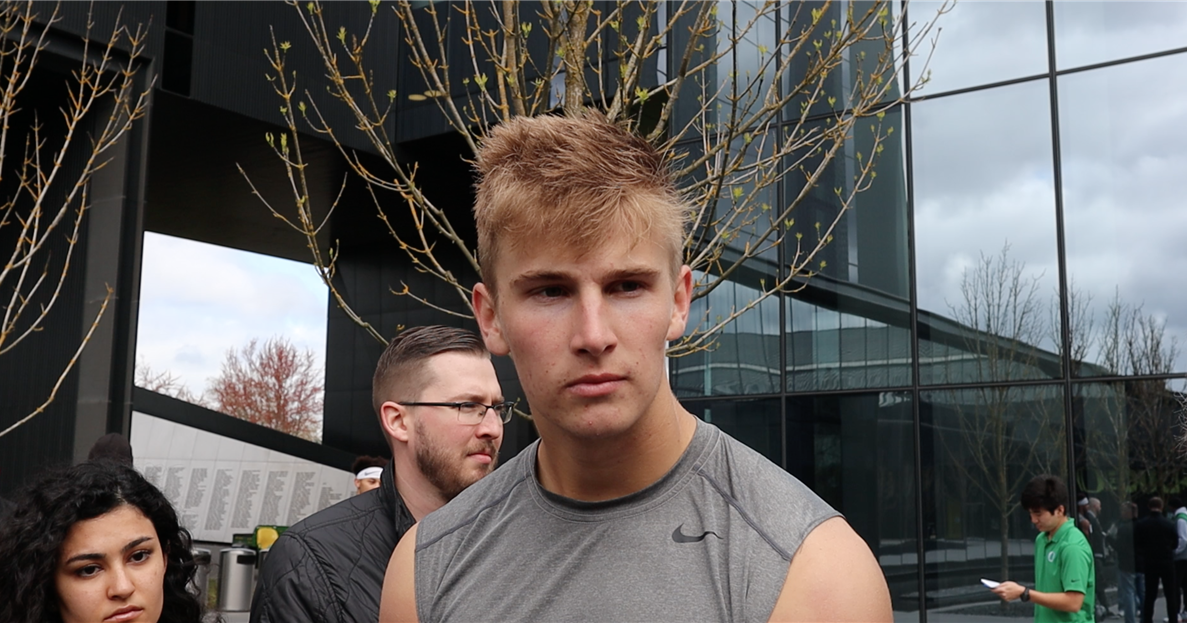 Video: Oregon's Tyler Shough talks about being named No. 2 QB
